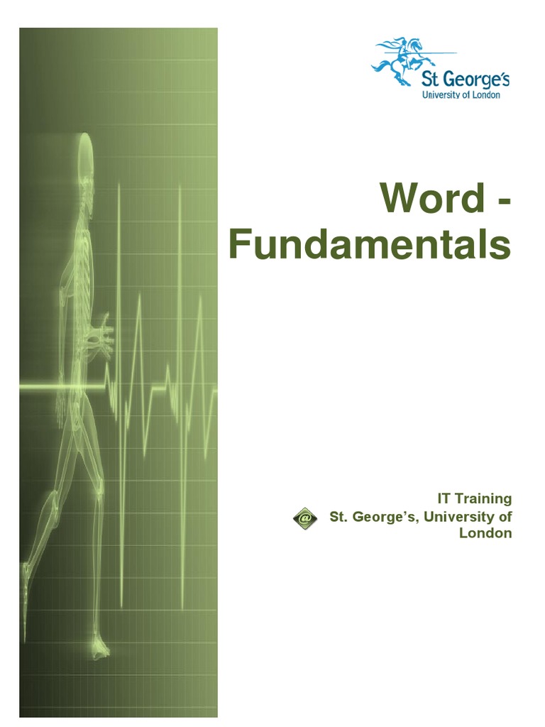 Word Fundamentals Manual | PDF | Paragraph | Microsoft Word