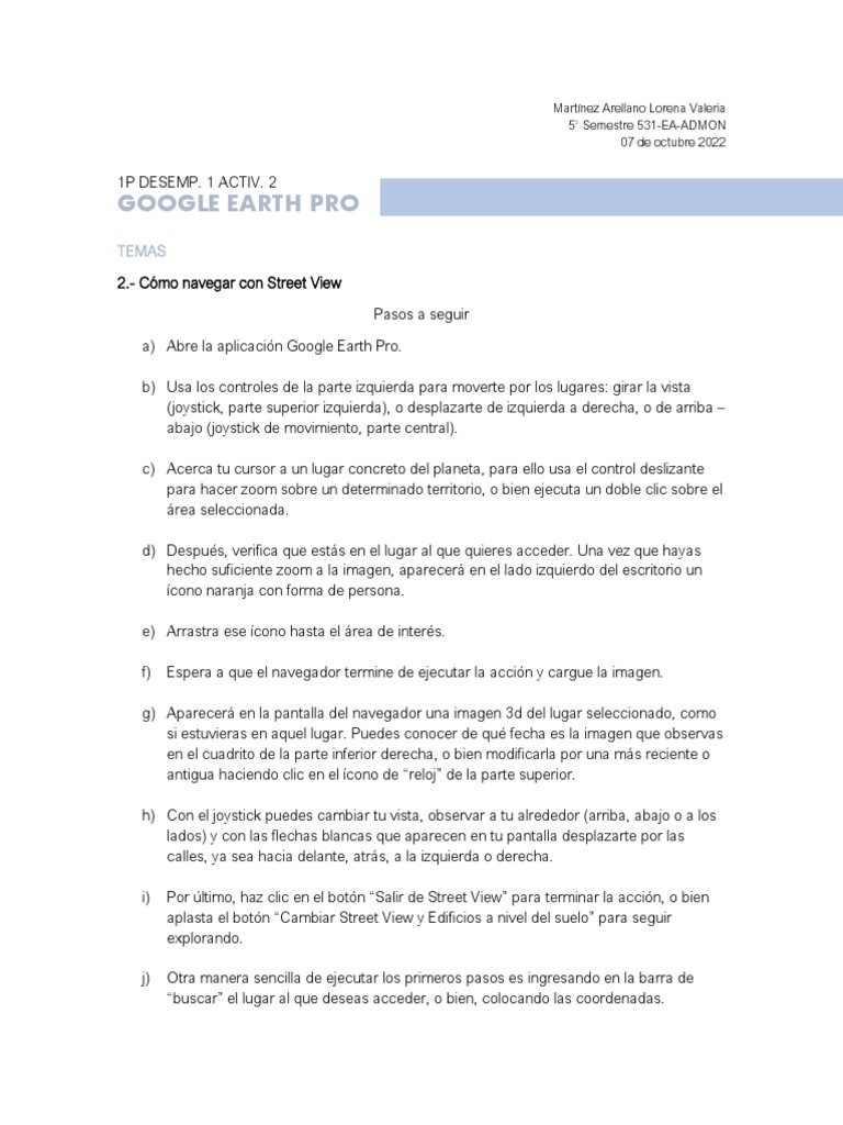 Guía Completa de Google Earth Pro | PDF | Informática