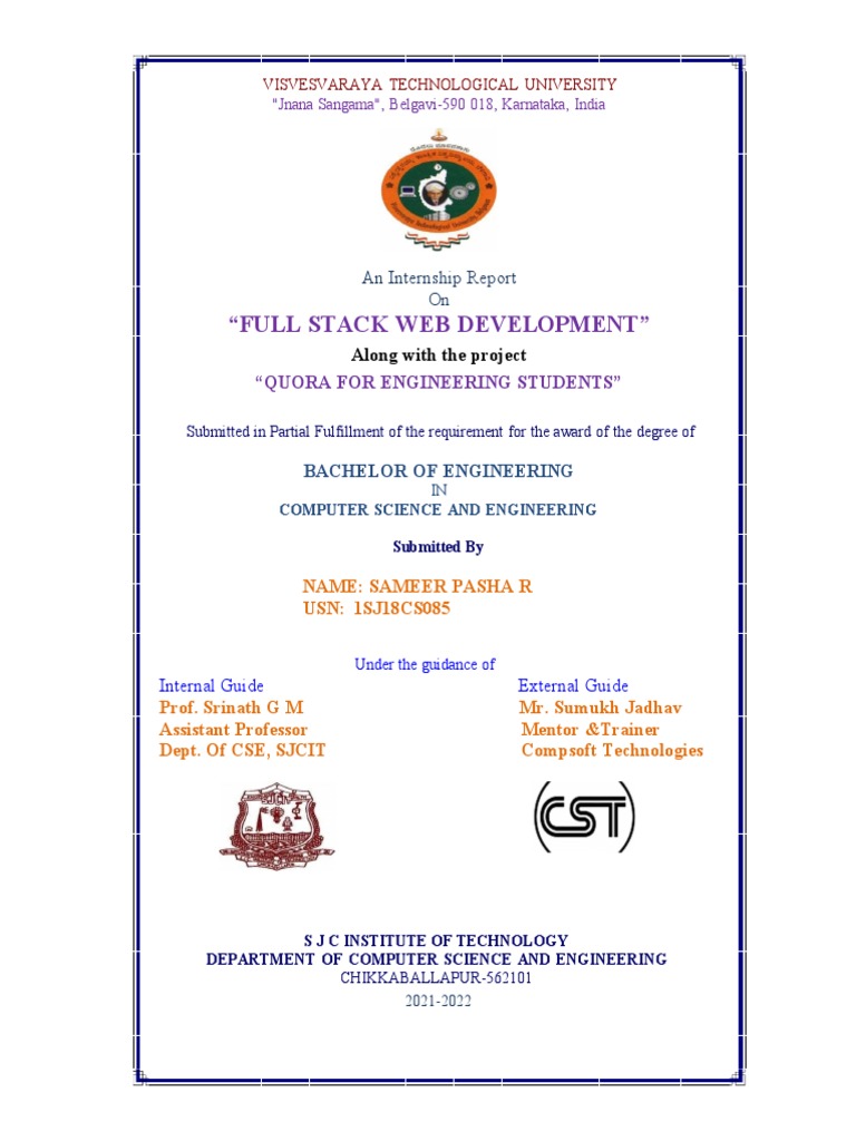 1SJ18CS085 Sameer Pasha R | PDF | Html | World Wide Web