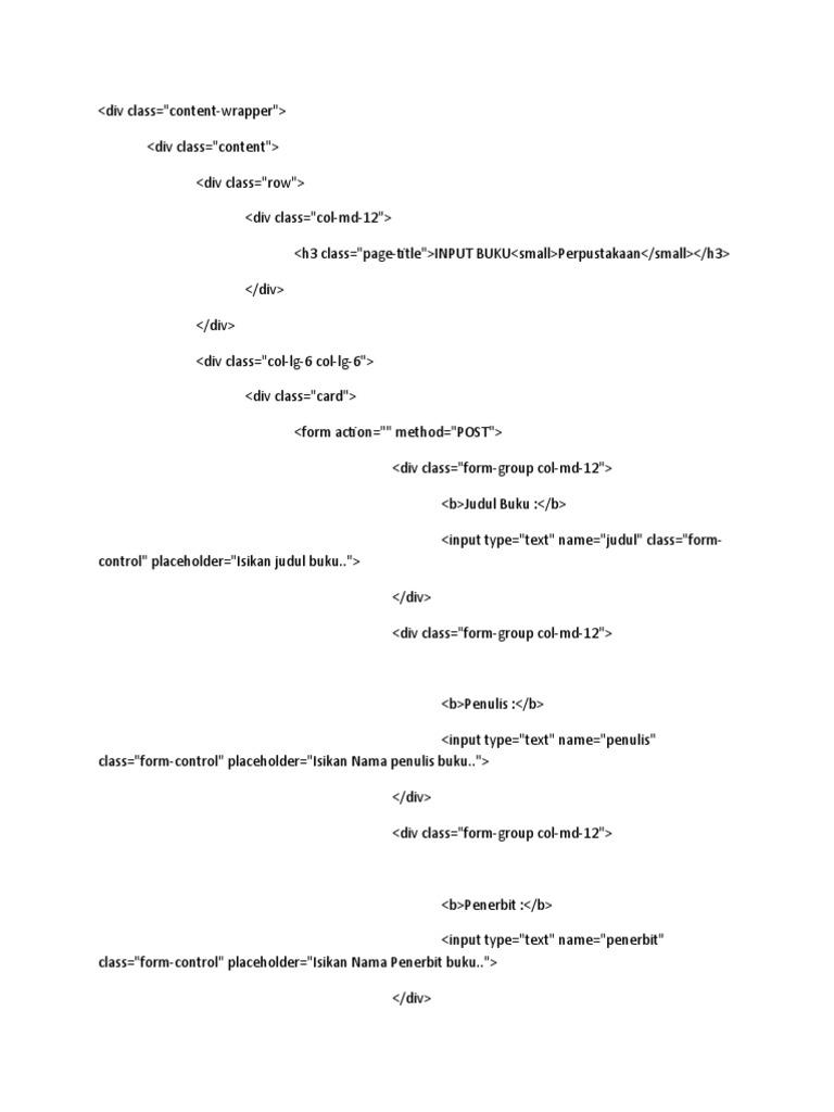 Div Class | PDF