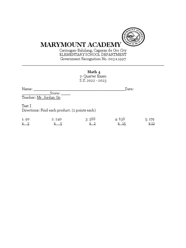 Marymount Academy | PDF