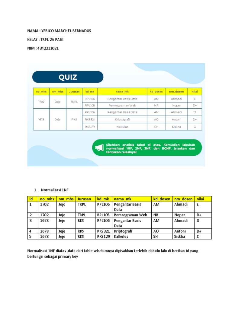 QUIZ1 4342211021 Yerico | PDF