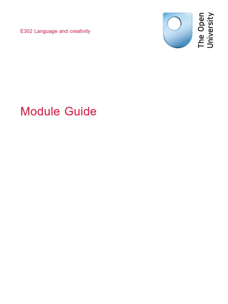 E302AB-Module Guide - Language and Creativity | PDF | Linguistics | Creativity