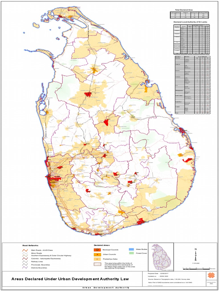 Urban Councils and Maps of Sri Lanka | PDF