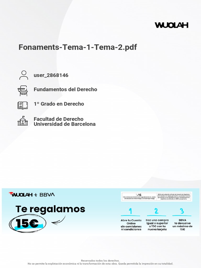 Wuolah Free Fonaments Tema 1 Tema 2 | PDF
