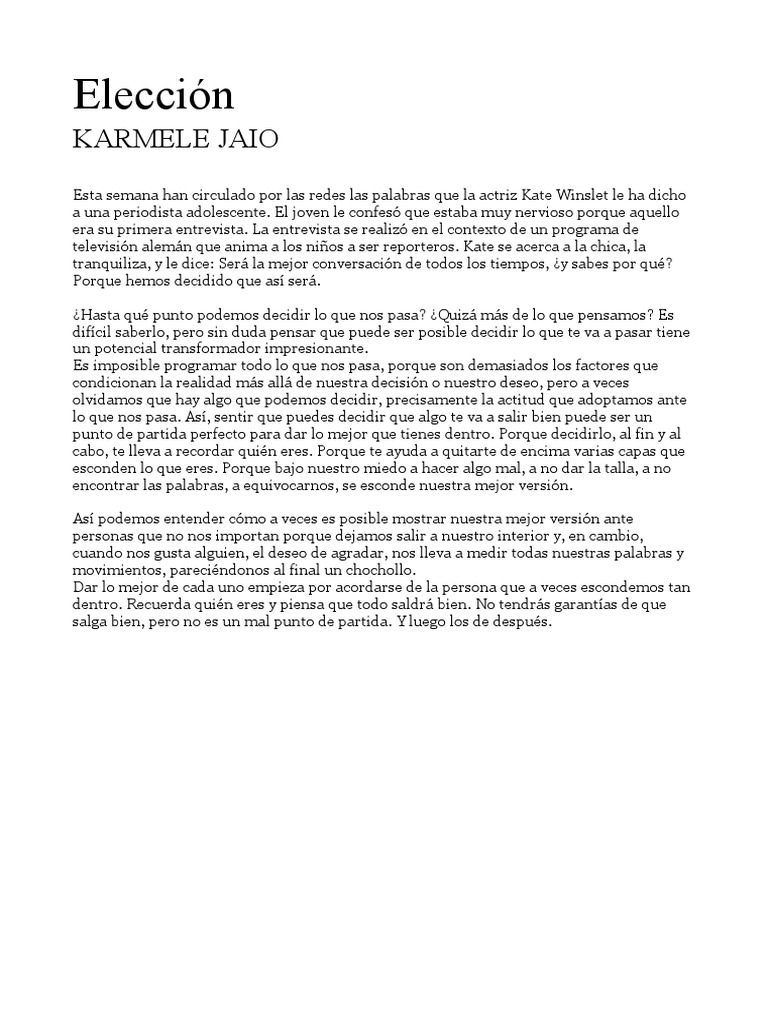 Karmele Jaio Artikulua | PDF