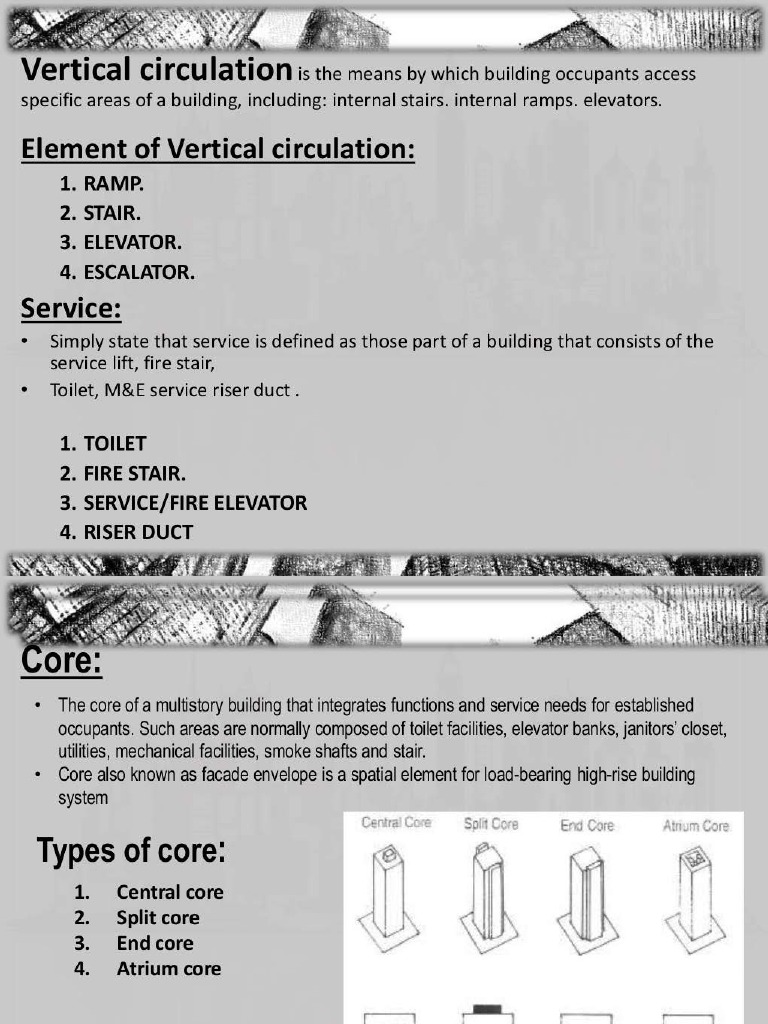 UNIT V - Vertical Circulation | PDF