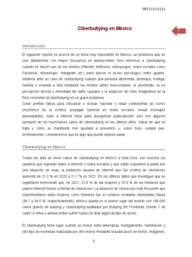 Cyberbullying | PDF | Acoso cibernético | Internet