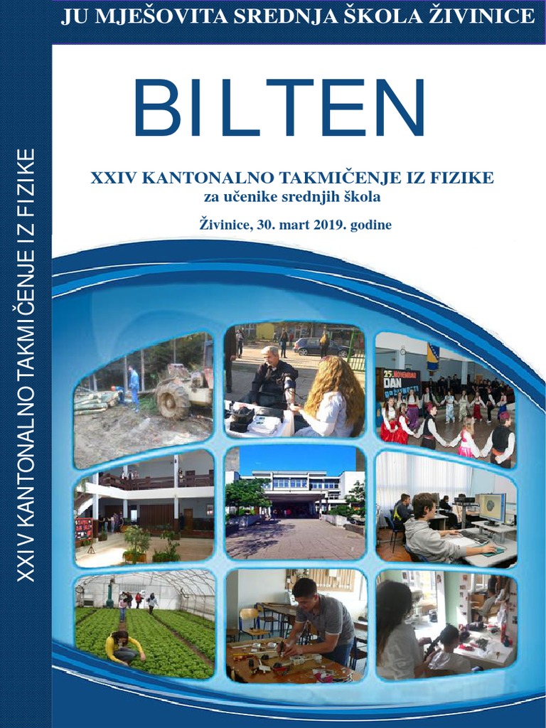 Bilten Kantonalno Takmičenje Fizika 2019 Final | PDF