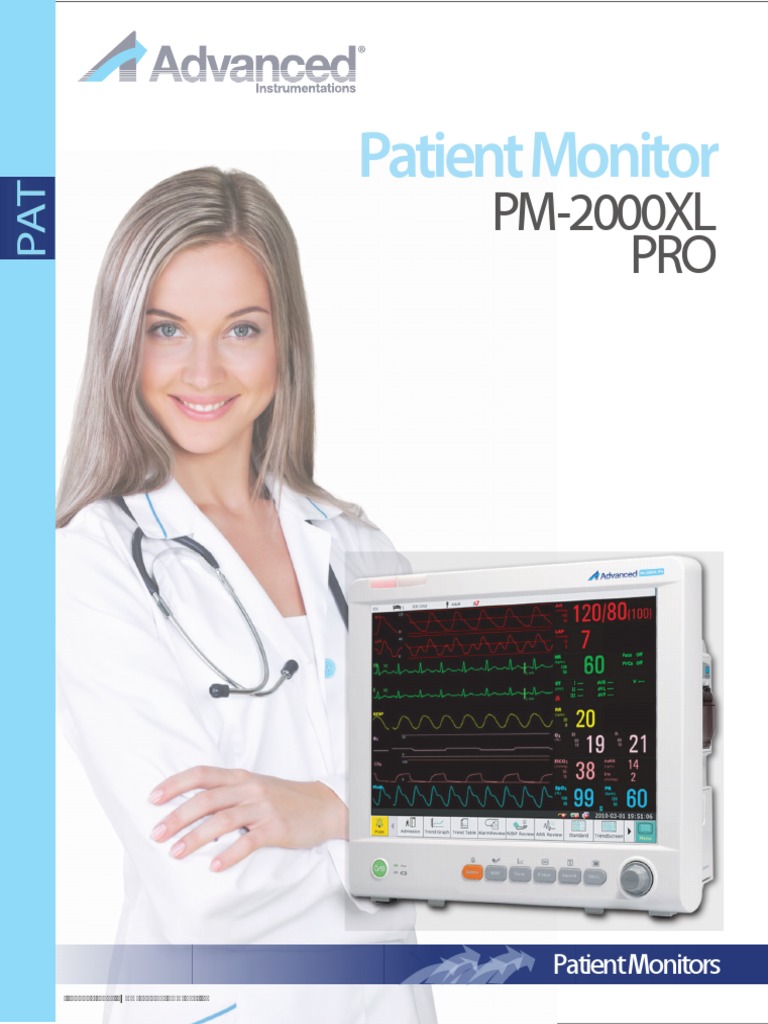 PM 2000XL Pro | PDF | Electrocardiography | Monitoring (Medicine)