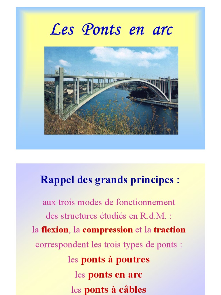 Les Ponts en Arc : Histoire et Techniques | PDF | Pont | Voûte