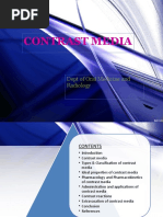Overview of Contrast Media in Radiology | PDF | Radiography | X Ray