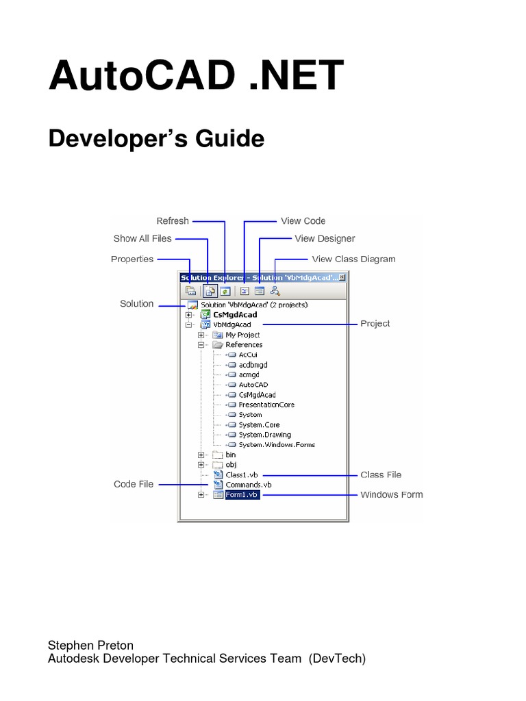 AutoCad .Net Developers Guide.1 | PDF | Visual Basic For Applications | C Sharp (Programming ...