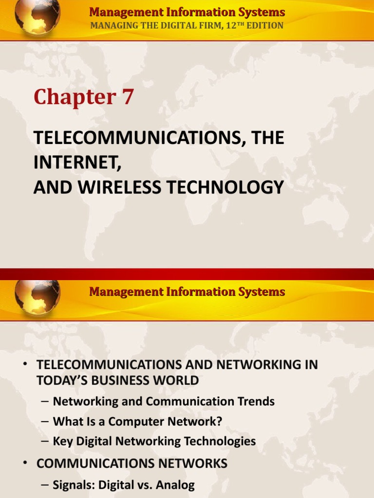 PPT07 Telecommunications, The Internet, and The Wireless Technology | PDF | Computer Network ...