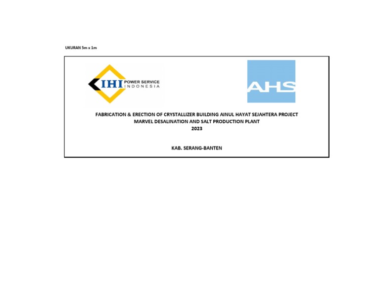 Contoh Design Banner Ainul Project | PDF