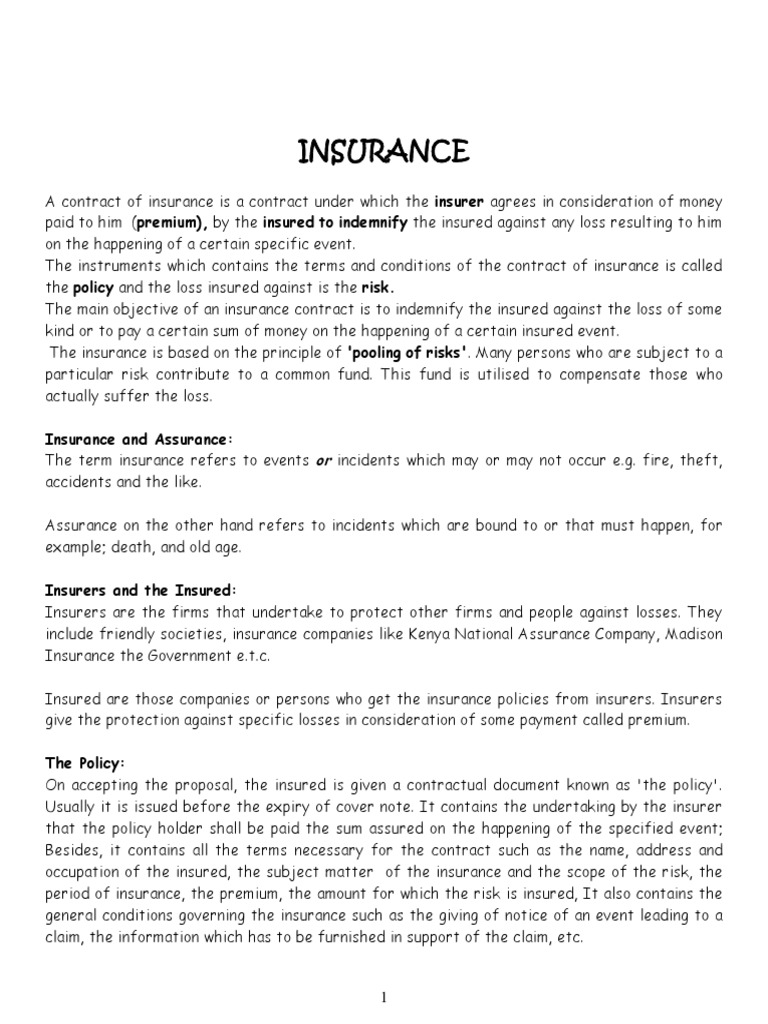 L7 BS Law of Insuarance | Download Free PDF | Insurance | Reinsurance