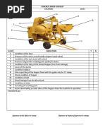 Inspection Checklist For BACKHOE LOADER (JCB) | PDF