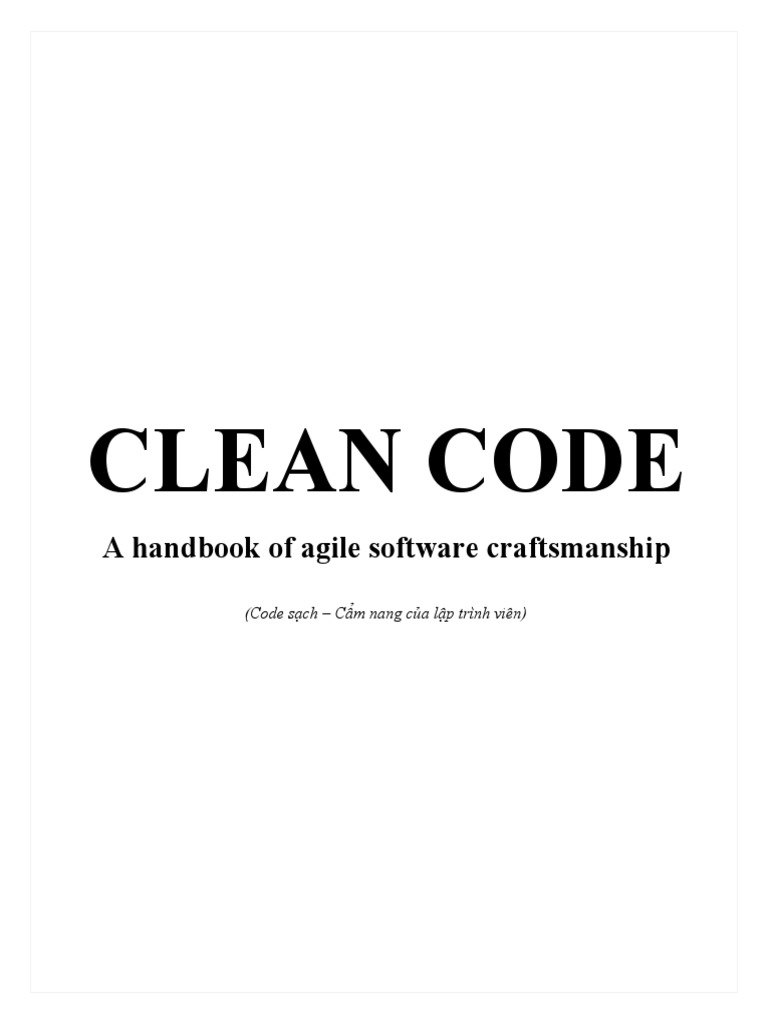 Clean Code: A Handbook of Agile Software Craftsmanship | PDF