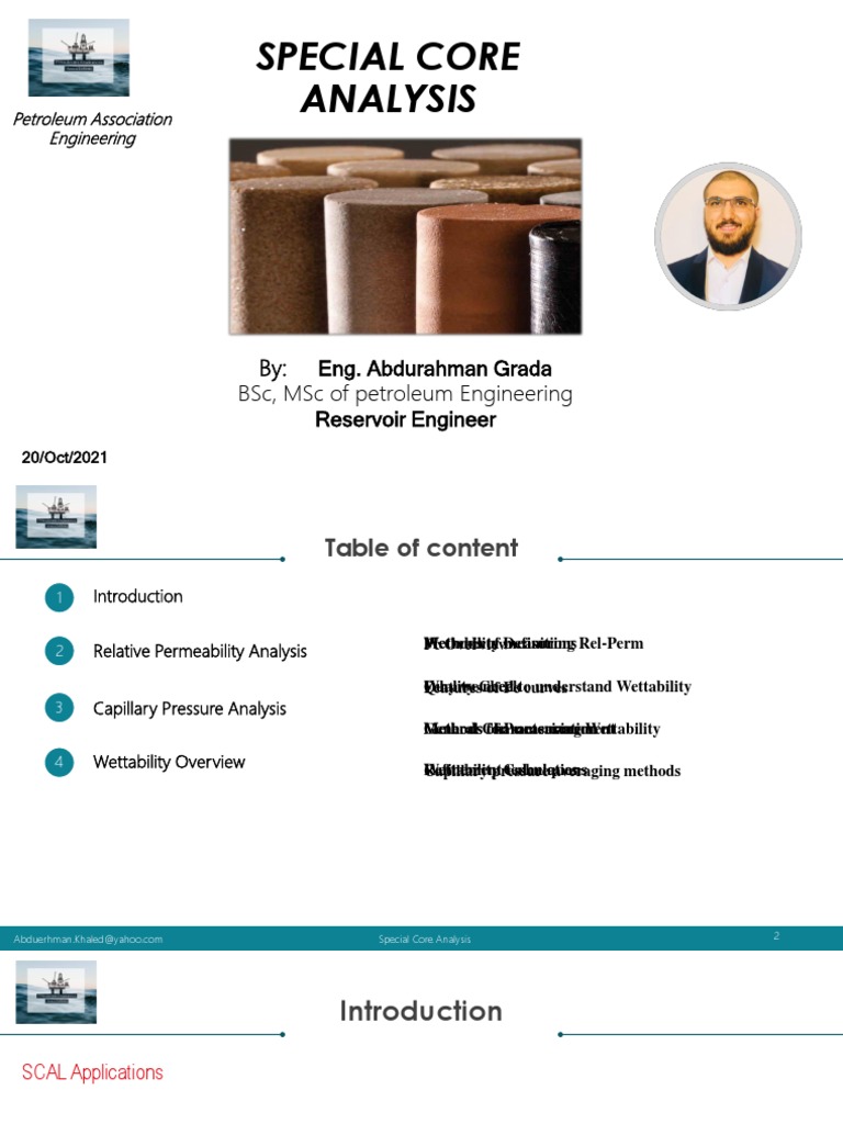 Special Core Analysis | PDF | Permeability (Earth Sciences) | Porosity