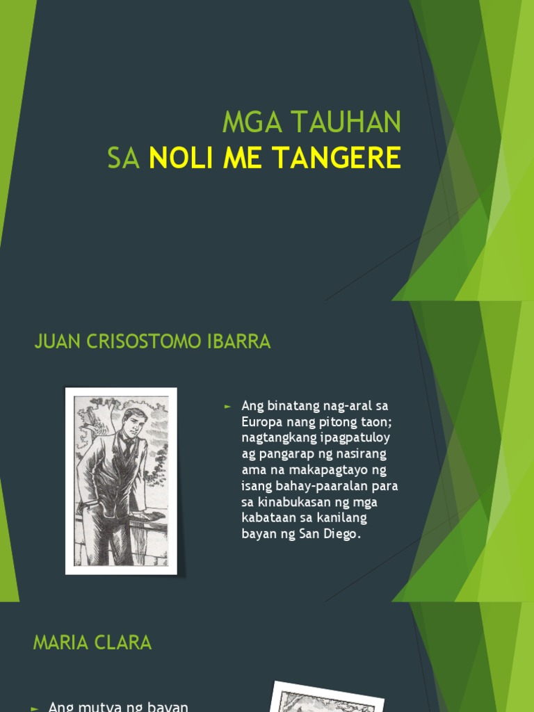 Mga Tauhan Sa Noli Me Tangere | PDF