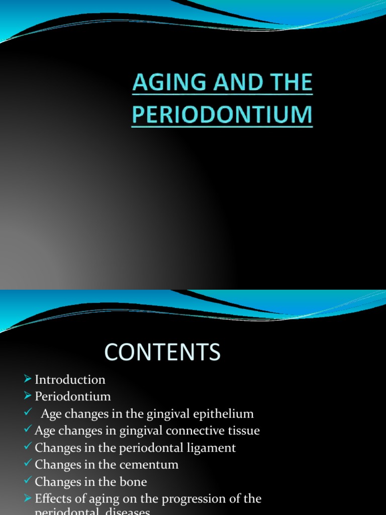 Aging and The Periodontium | PDF | Periodontology | Medical Specialties