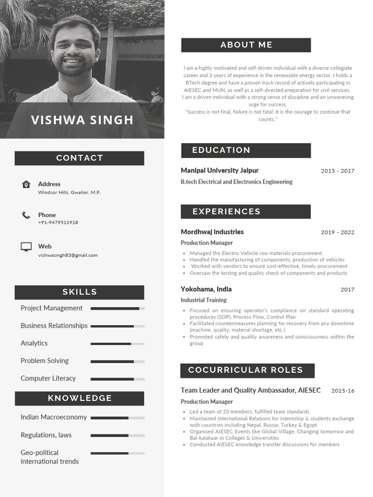 Vishwa Resume | PDF