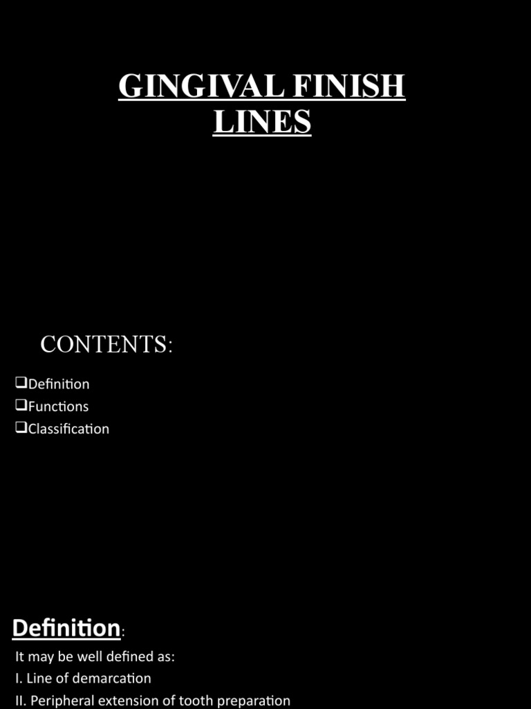 Types of Gingival Finish Lines in Dentistry | PDF | Dentistry Branches ...
