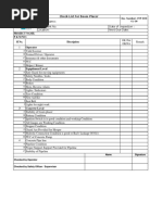 Batching Plant Inspection Check List | PDF | Concrete | Manufactured Goods