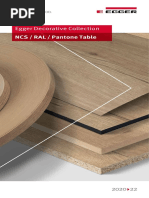 NCS/RAL/Pantone References To EGGER Decors | PDF | Color | Visual ...