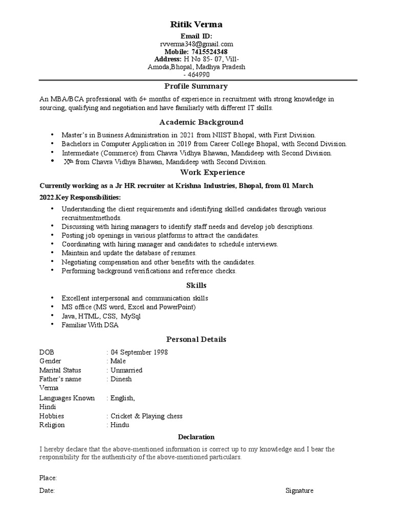 Ritik Verma PDF | PDF | Computing