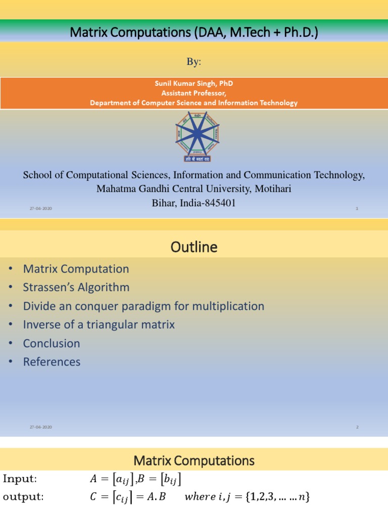 Matrix Computations Pdf Matrix Mathematics Mathematical Relations