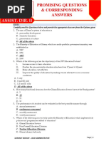 GTLE General Knowledge Past Questions 2023 | PDF | Learning ...