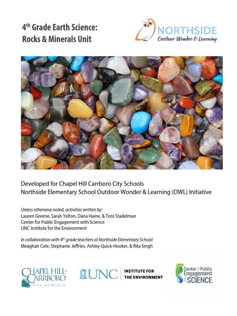 4th Grade Rocks Minerals Final Version | PDF | Rock (Geology) | Minerals