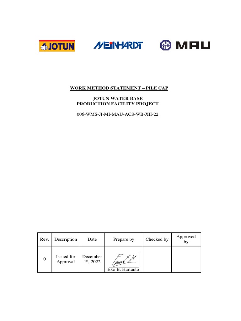 Construction Work Method Guide | PDF | Deep Foundation | Concrete
