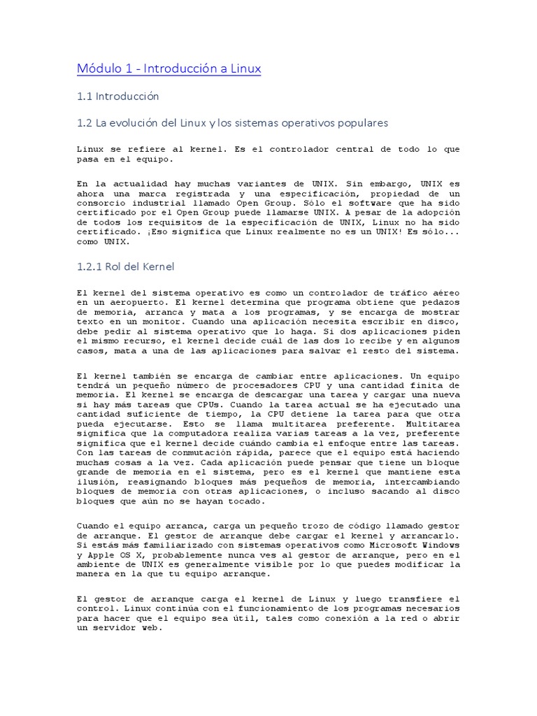 Linux Basico | PDF | Distribución de Linux | Servidor (Computación)