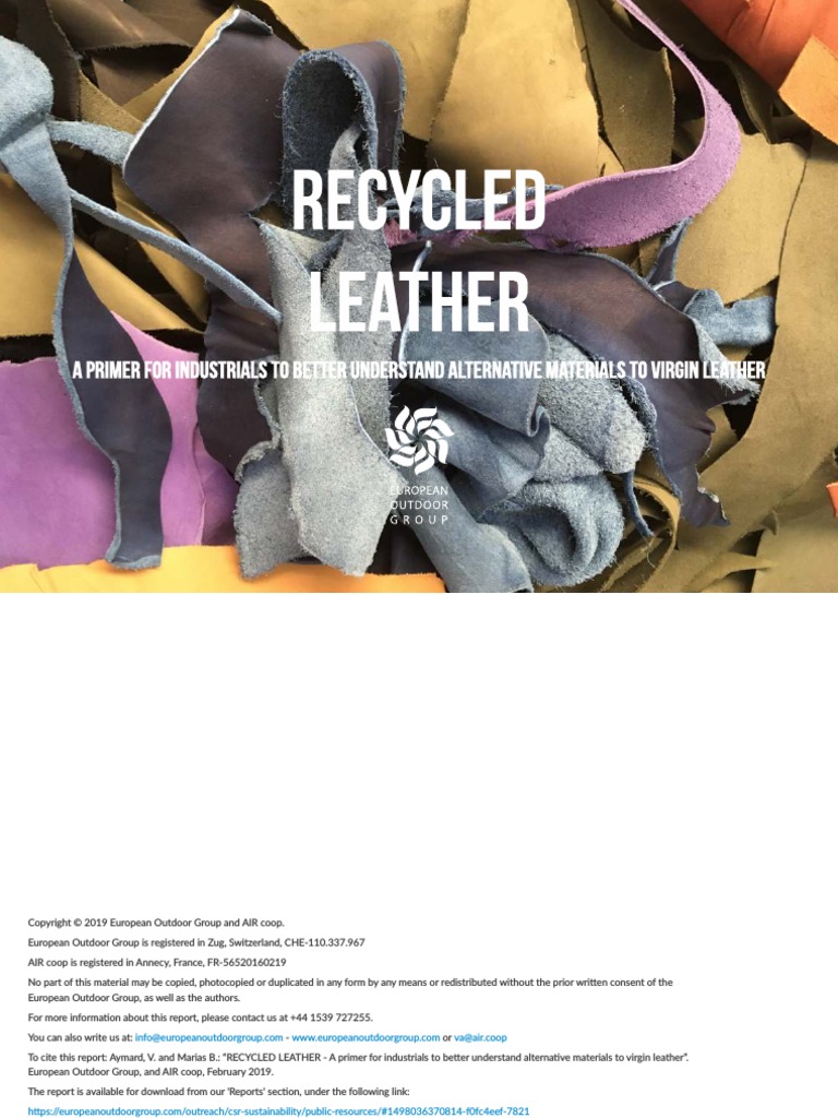 Recycled Leather - Low Res | PDF | Leather | Chromium