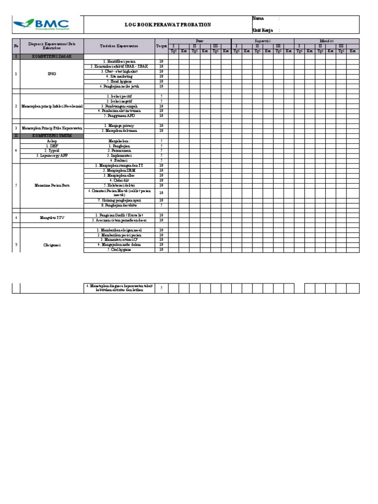 Log Book Probation | PDF