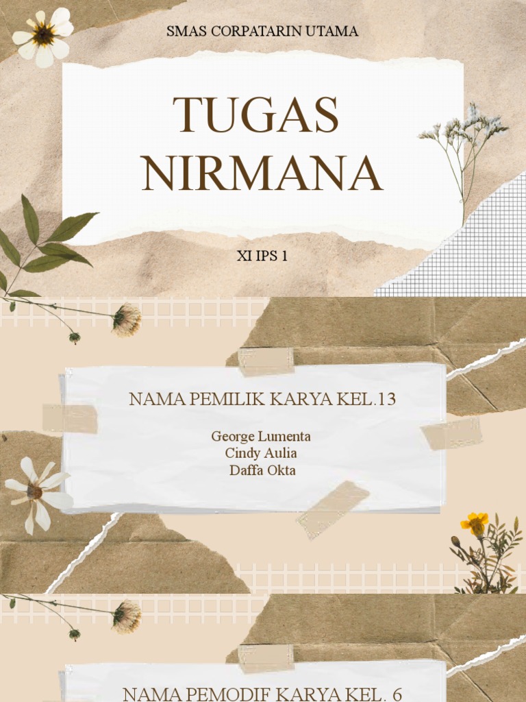 Smas Corpatarin Utama: Tugas Nirmana | PDF