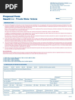 Motor Proposal Form | PDF | Contractual Term | Insurance