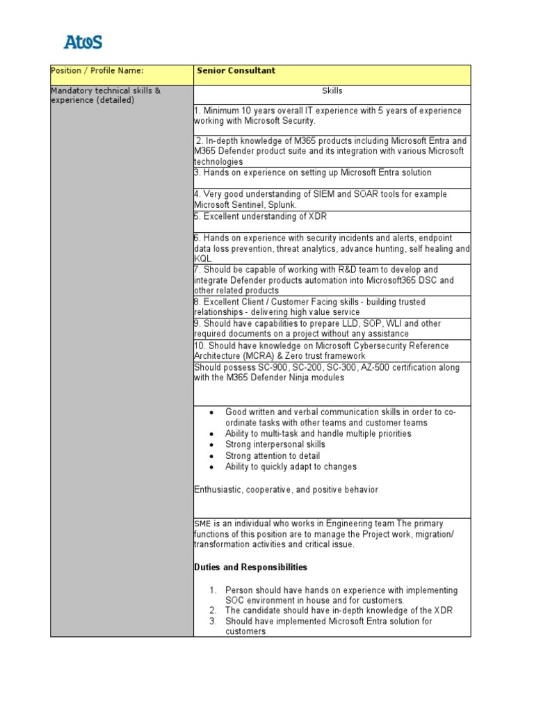 JD - Security SME | PDF | Computer Security | Security