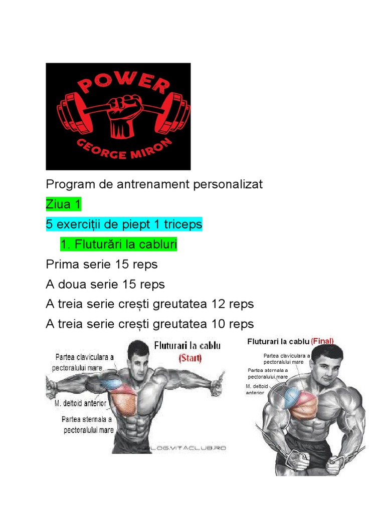 Program Antrenament New | PDF