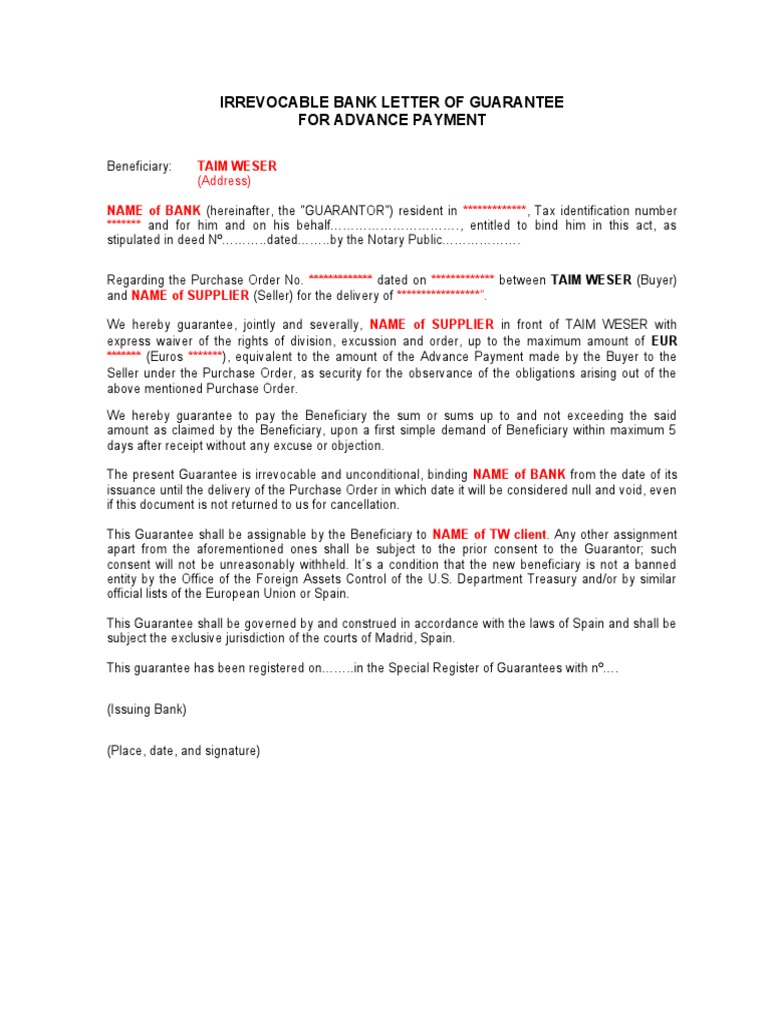 MODELO AVAL Down Payment | PDF