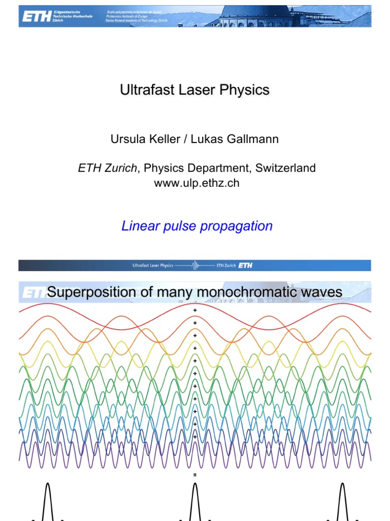 2 - Linear Pulse Propagation | PDF | Ultrashort Pulse | Dispersion (Optics)