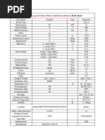 Motor Data Sheet 18. KW 4 Pole | PDF | Electric Motor | Electrical ...