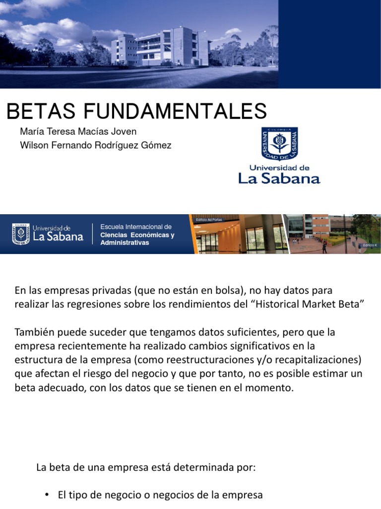 Beta Desapalancada | PDF | Apalancamiento (Finanzas) | Deuda