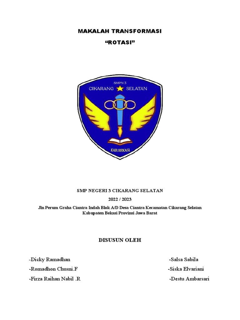 Makalah Transformasi-1 | PDF