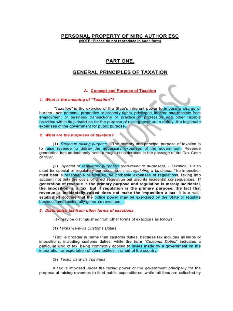 Part 1. General Principles | PDF