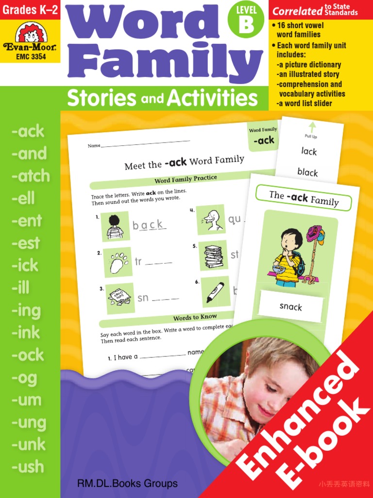 Word Family B | PDF | Reading Comprehension | Written Communication