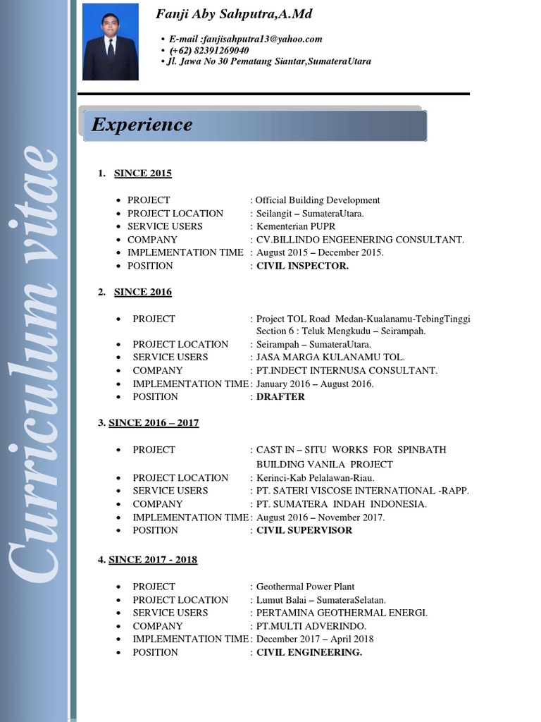 CV Fanji Aby Sahputra | PDF