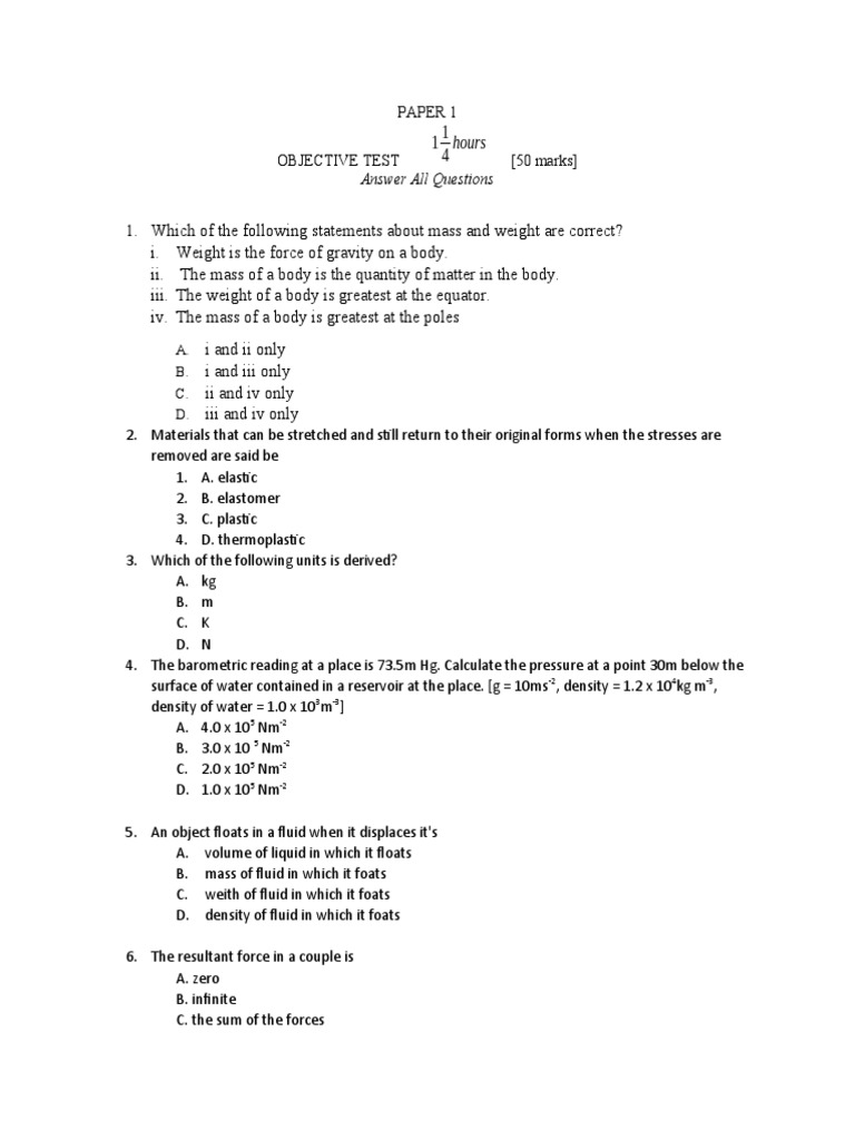 Mock 2021 | PDF | Radioactive Decay | Heat